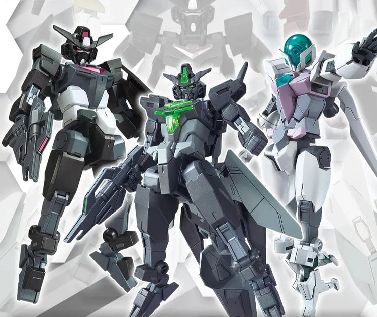 Gundam 1/144 HG Core Gundam, Core Gundam II and Alus Core Gundam (Low