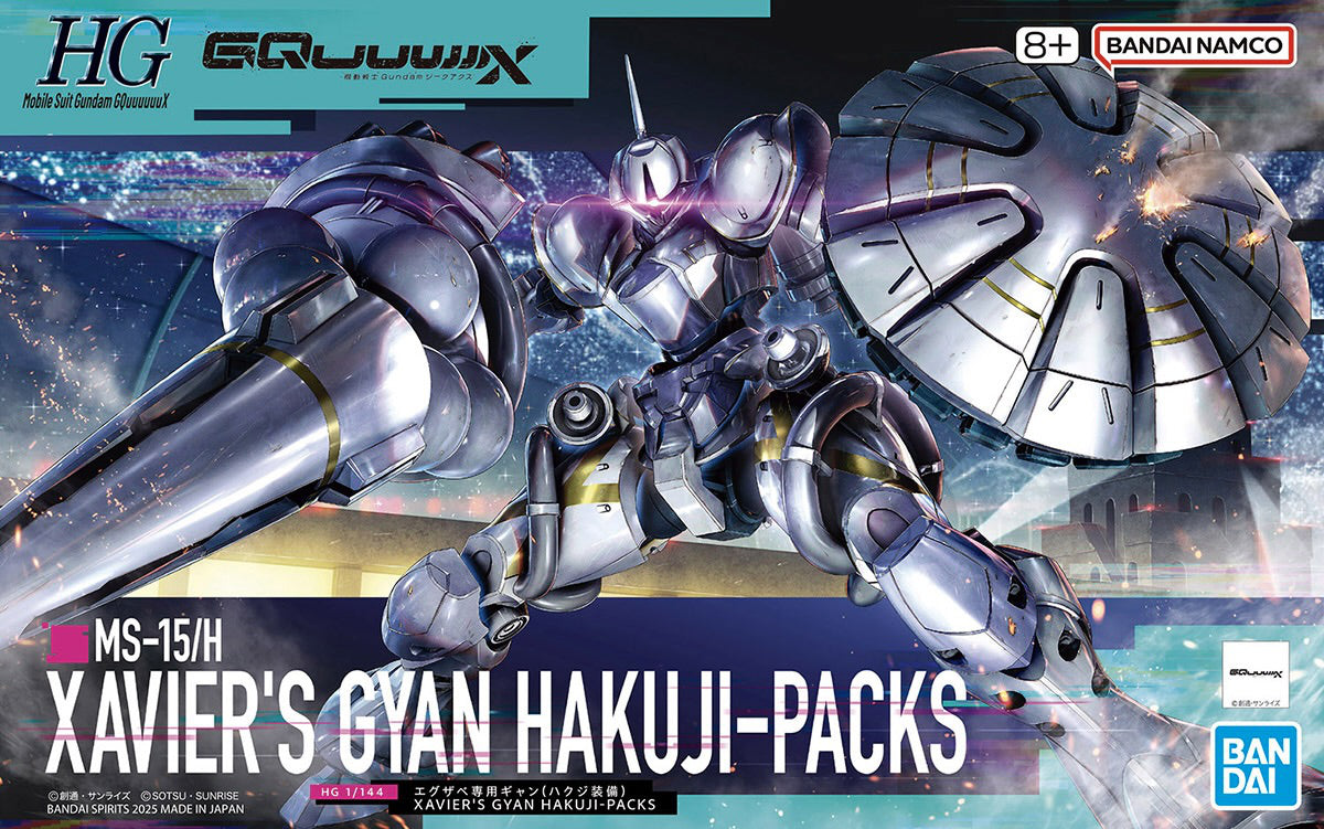 Gundam 1/144 HG GQX #07 MS-15/H Xavier's Gyan Hakuji-Packs Model Kit